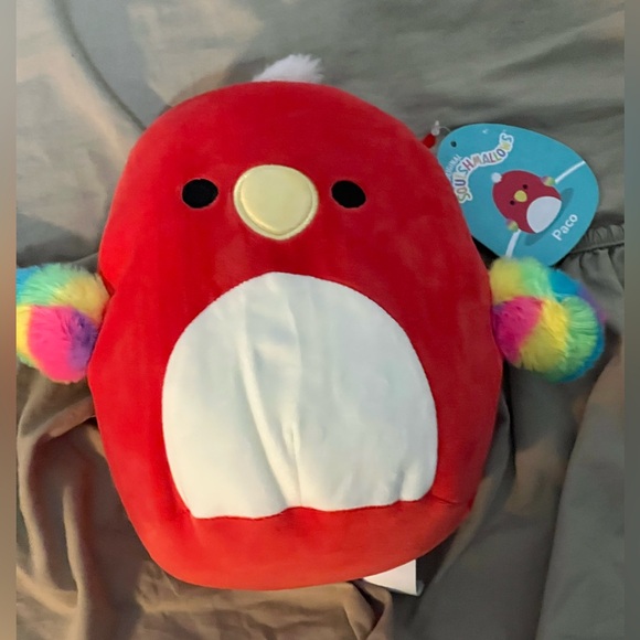Squishmallows | Toys | Squishmallows Paco Red Parrot Rare 2 Bird Pet ...